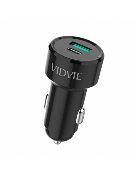 Chargeur Voiture Vidvie Fast Charging 20W Type-C 2 Ports